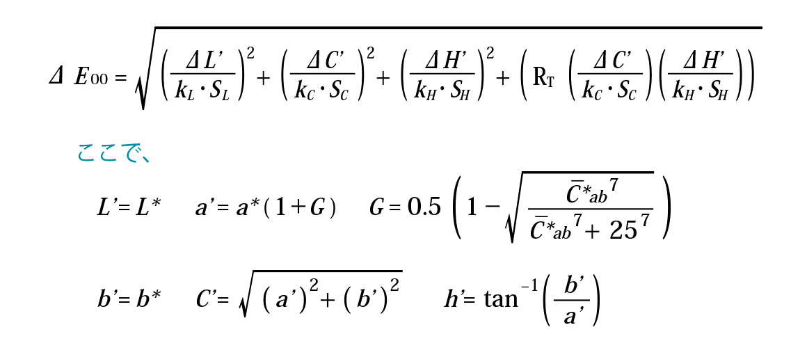 CIE DE2000色差式｜色色雑学｜楽しく学べる知恵袋｜コニカミノルタ